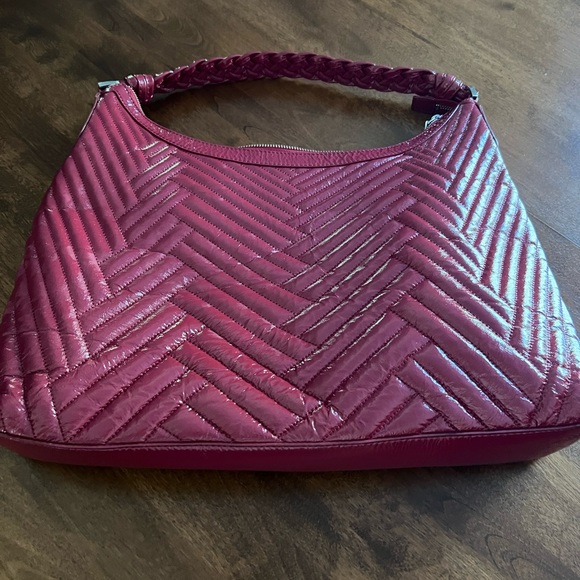 Cole Haan | Bags | Cole Haan Raspberry Patent Leather Bag | Poshmark